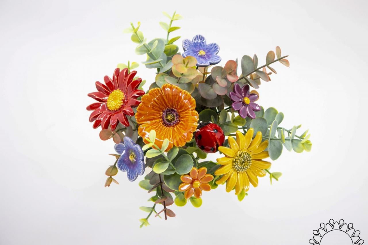 Thousand Color Small Flower Selection | The Ceramic Flowers