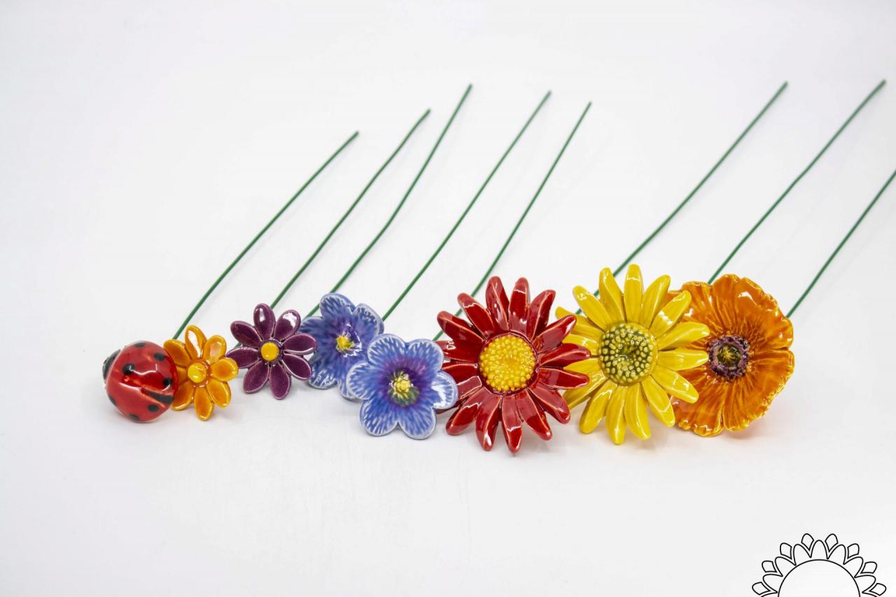 Thousand Color Small Flower Selection | The Ceramic Flowers